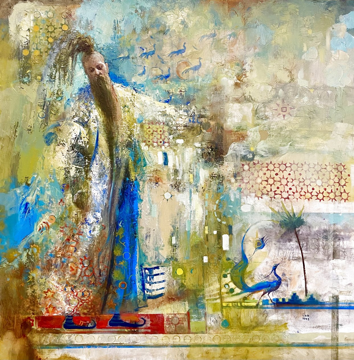 Tale of Armenia, the Magician 2023 Oil on Canvas by Gor Abrahamyan - For Sale on Art Brokerage