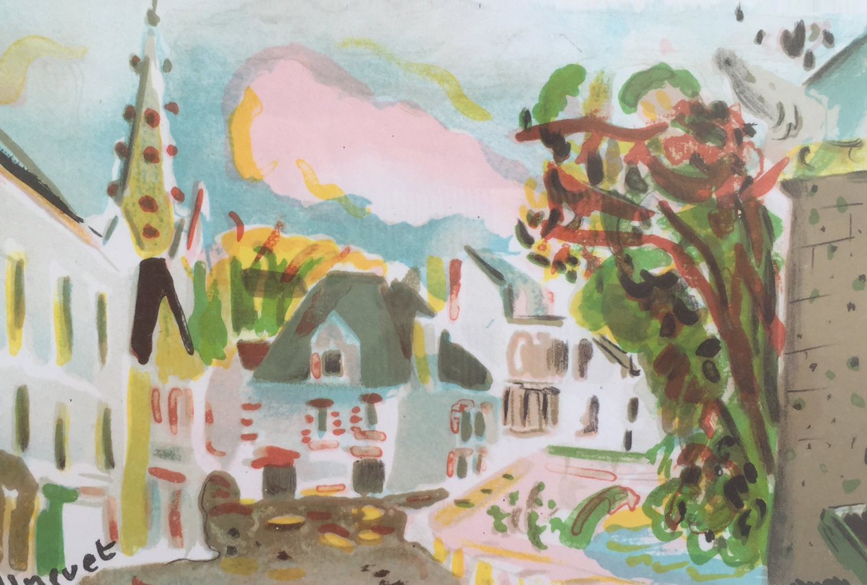 Port Aver Limited Edition Lithograph by Alexandre Minguet - For Sale on ...