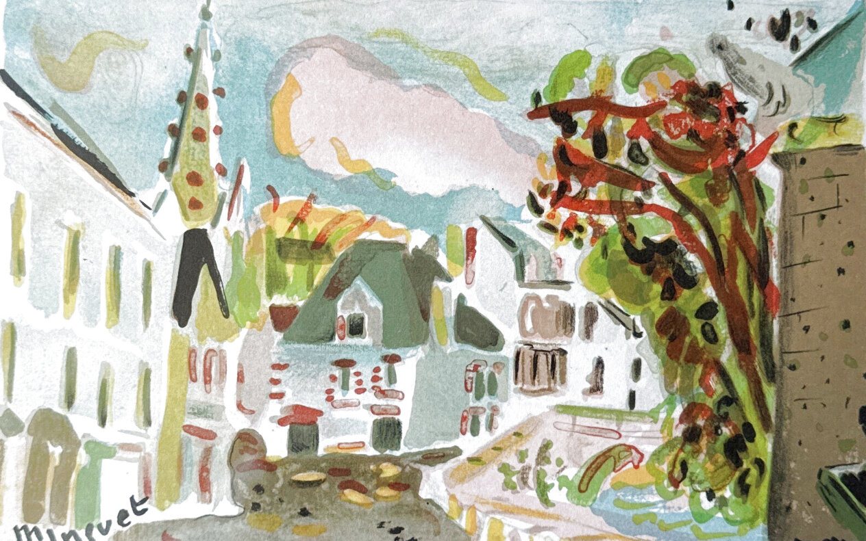 Port Aver 1990 Limited Edition Lithograph by Alexandre Minguet - For ...