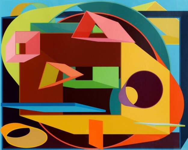 Al Held American Abstract Artist Paintings For Sale
