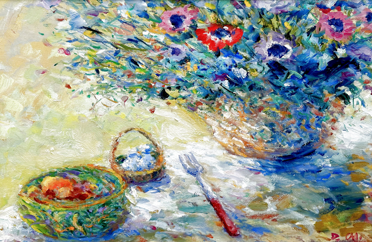 Les Fleurs Mixte 1992 Oil on Canvas by Duane Alt - For Sale on Art ...