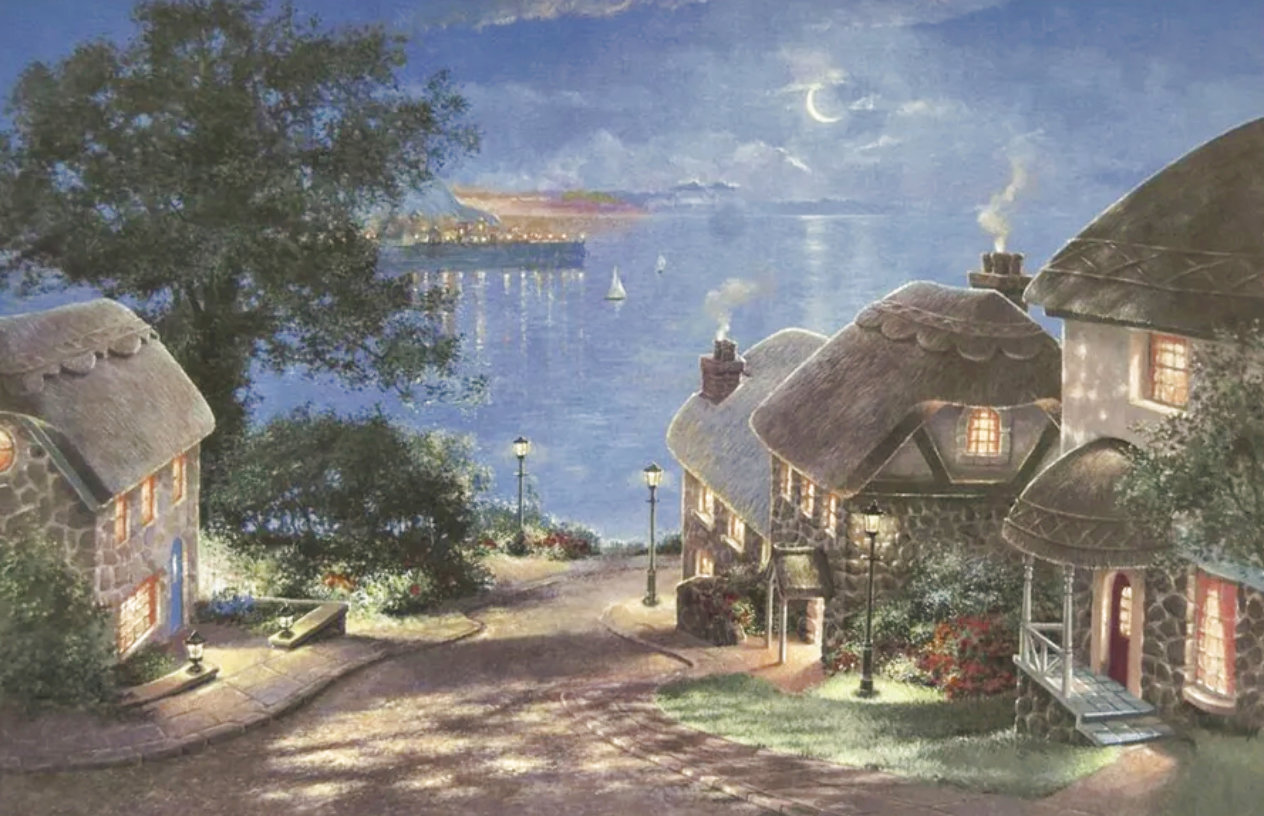 Village by the Sea 2001 Limited Edition Seriolithograph by Andrew ...