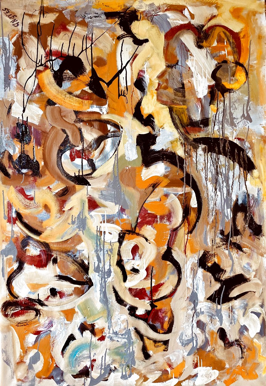 Perceptions 2014 Acrylic and Oil on Canvas by Giora Angres - For Sale ...