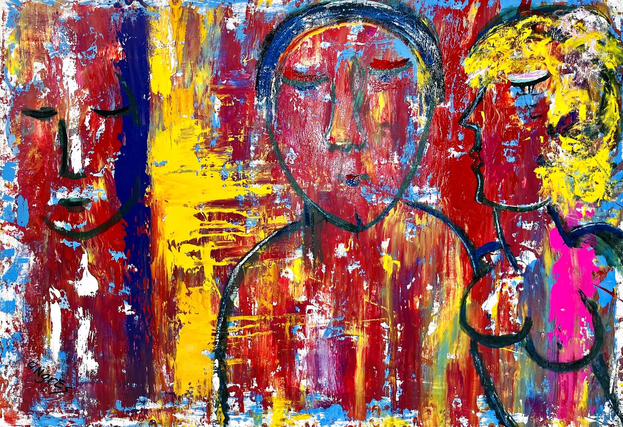 Palisades 2025 Mixed Media on Canvas by Giora Angres - For Sale on Art ...