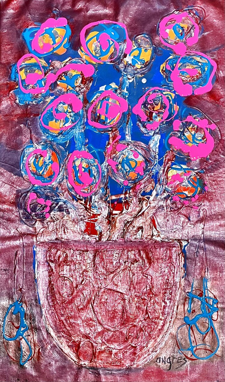 Magic of Brown 2025 Oil and Acrylic on Canvas by Giora Angres - For ...