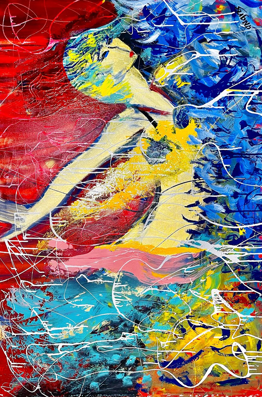 Melania 2025 Oil and Acrylic on Canvas by Giora Angres - For Sale on ...