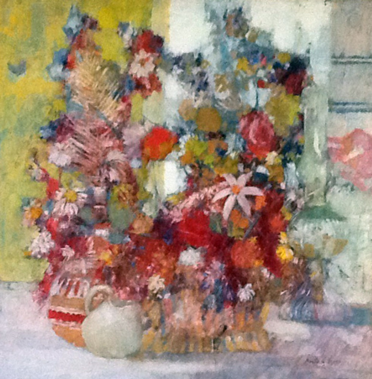 Untitled Painting 1972 36x36 Huge by Anton Sipos