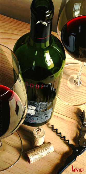 Thomas Arvid American Contemporary Painter Of Wine Paintings/prints For ...