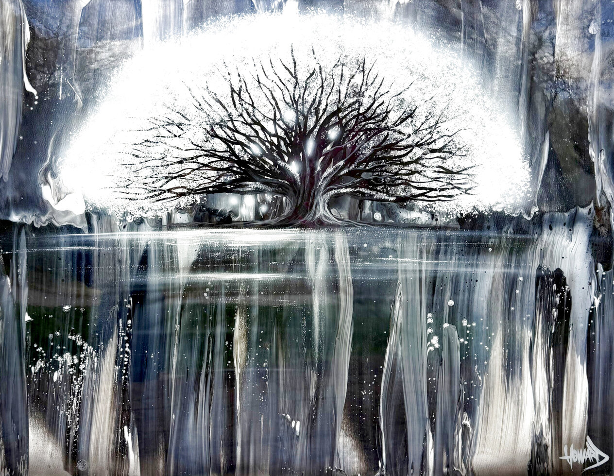 Winters Beauty Unique 2019 Framed Acrylic on Board by Ashton Howard ...