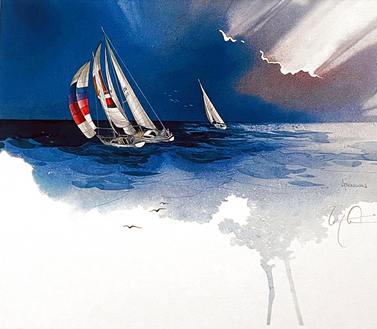 Afternoon Out 1988 Lithograph 13x14 by Michael Atkinson - For Sale on ...