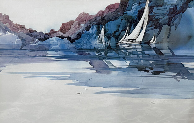Reaching Sails Limited Edition Serigraph by Michael Atkinson - For Sale ...