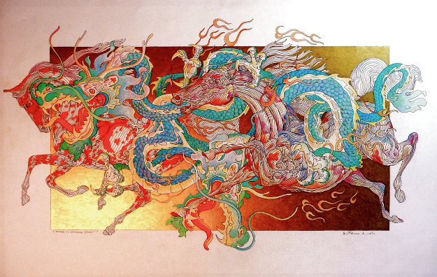 Zodiac: Year of the Dragon 2015 Limited Edition Serigraph by Guillaume ...