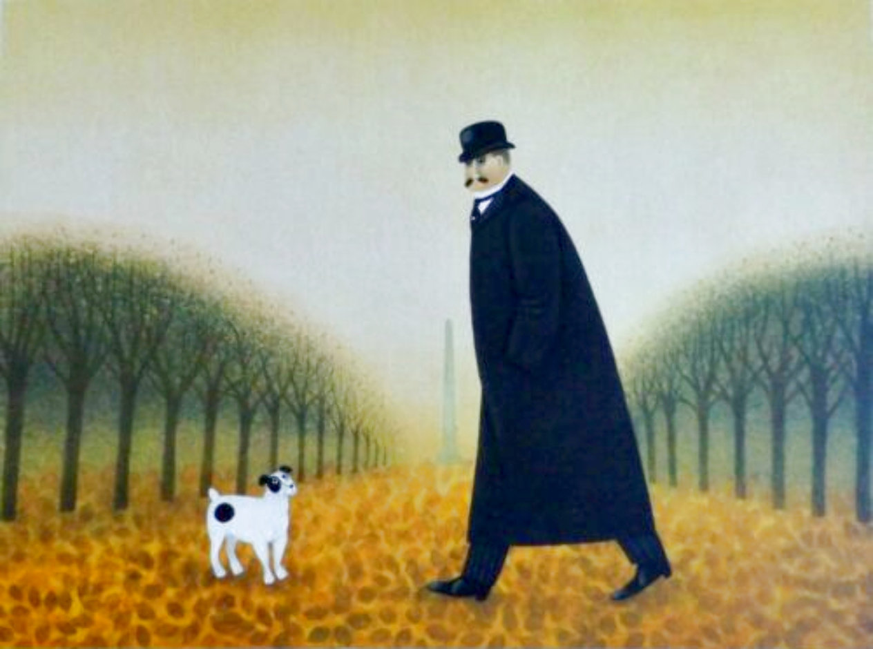 Fall 1980 Framed Limited Edition Lithograph 10x13 by Jan Balet - For ...