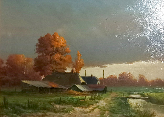 Untitled Landscape 1980 Oil on Canvas by Andre Balyon - For Sale on Art ...