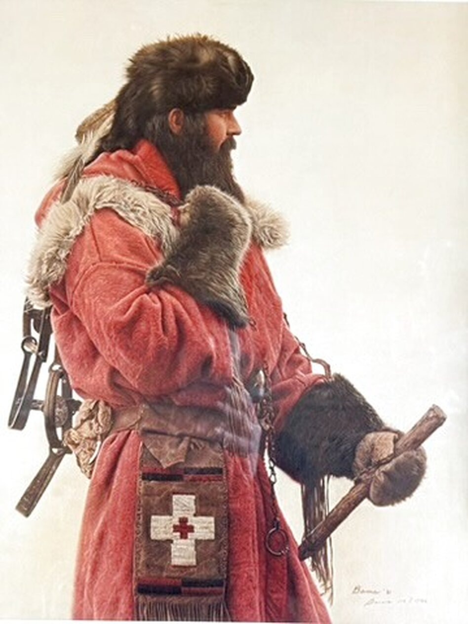 Winter Trapping 1981 Limited Edition Lithograph by James Bama - For ...