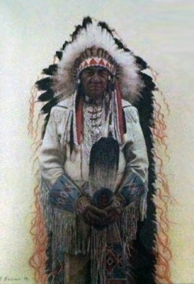 Shoshone Chief 1974 by James Bama - For Sale on Art Brokerage