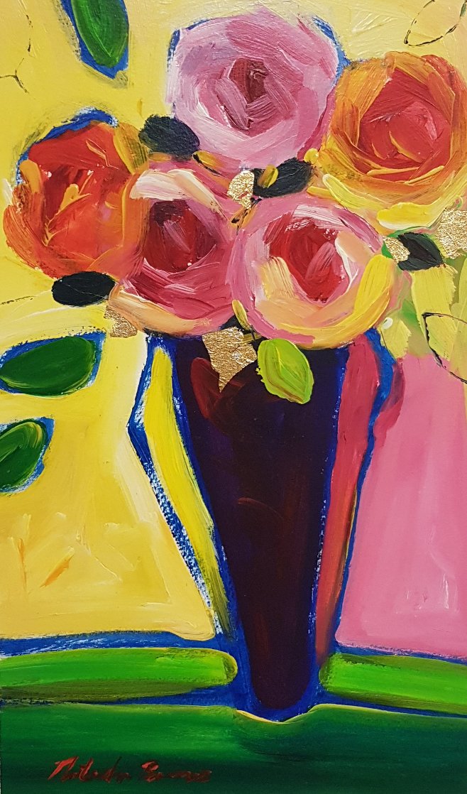 Untitled Original Painting 2002 17x10 by Natasha Barnes