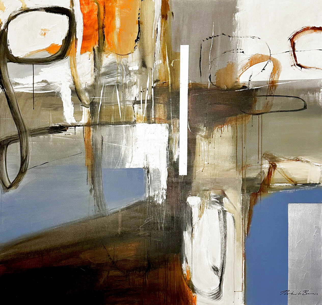 Untitled Abstract 2012 Acrylic on Canvas by Natasha Barnes - For Sale ...