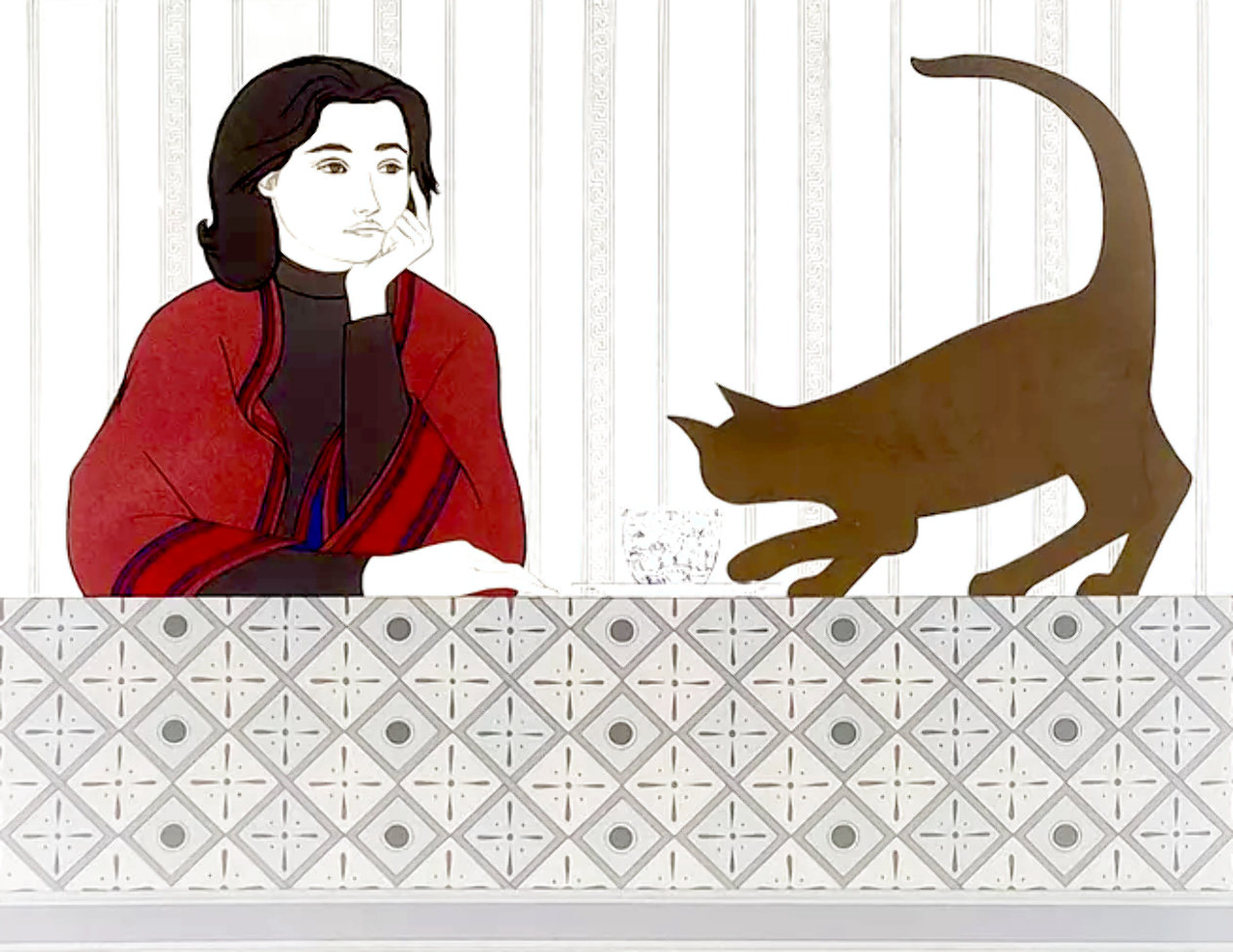 Meditation and Minion 1980 Limited Edition Serigraph by Will Barnet ...