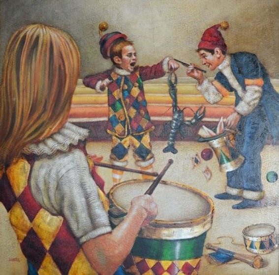Edgar Barrios, Original Mixed Media on Canvas , untitled by Edgar ...