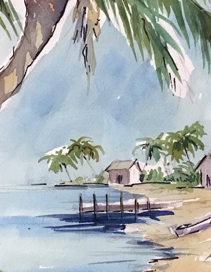 Original Watercolor 15x20 Florida by Steve Barton - For Sale on Art ...