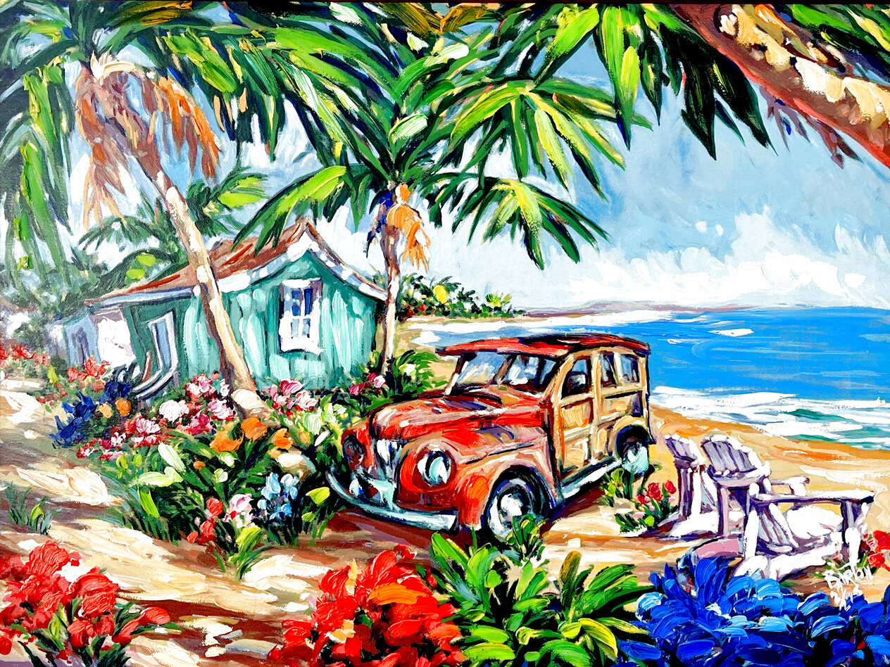 Woody 2002 Embellished Giclee on Canvas 18x24 by Steve Barton - For ...