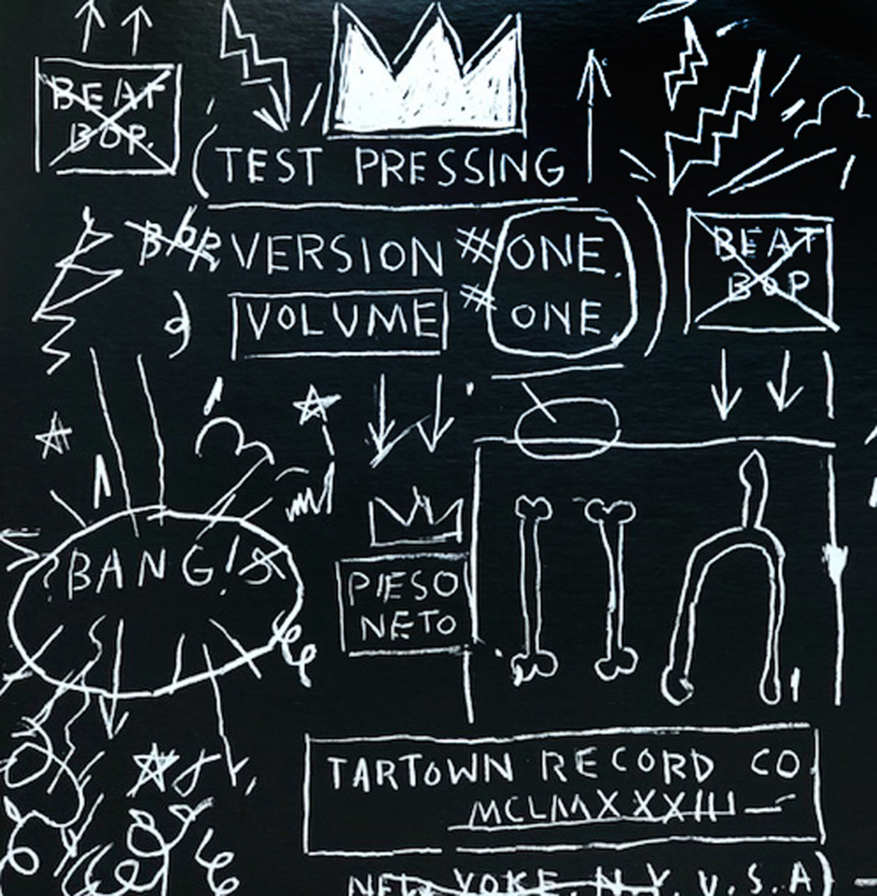 Beat Bop Vinyl Record 1983 Limited Edition Lithograph in Vinyl Record Jacket by Jean Michel ...