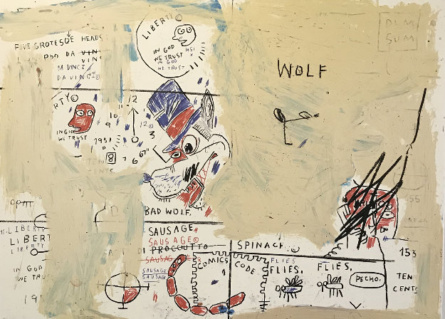 Vrej Baghoomian photo of Basquiat 1988 by Jean Michel Basquiat