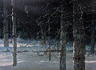 Midnight Black Wolf 1990 Lithograph 25x31 by Robert Bateman - For Sale ...