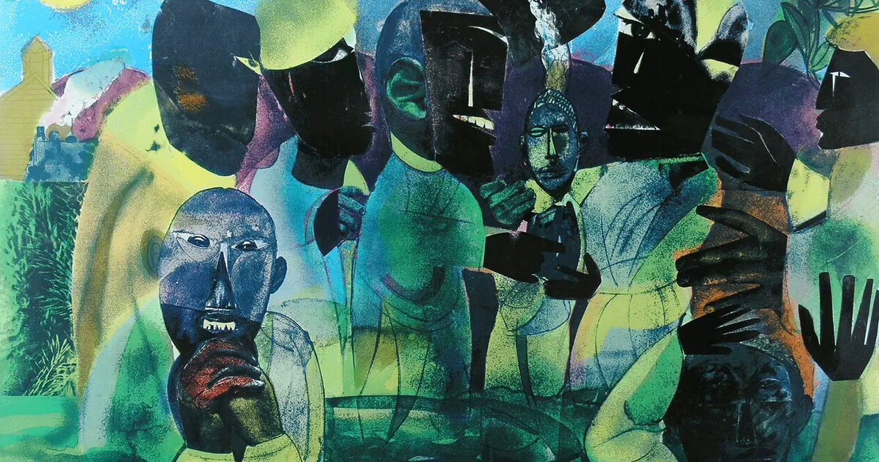 Baptism 1976 Framed Limited Edition Lithograph 36x49 by Romare Bearden ...