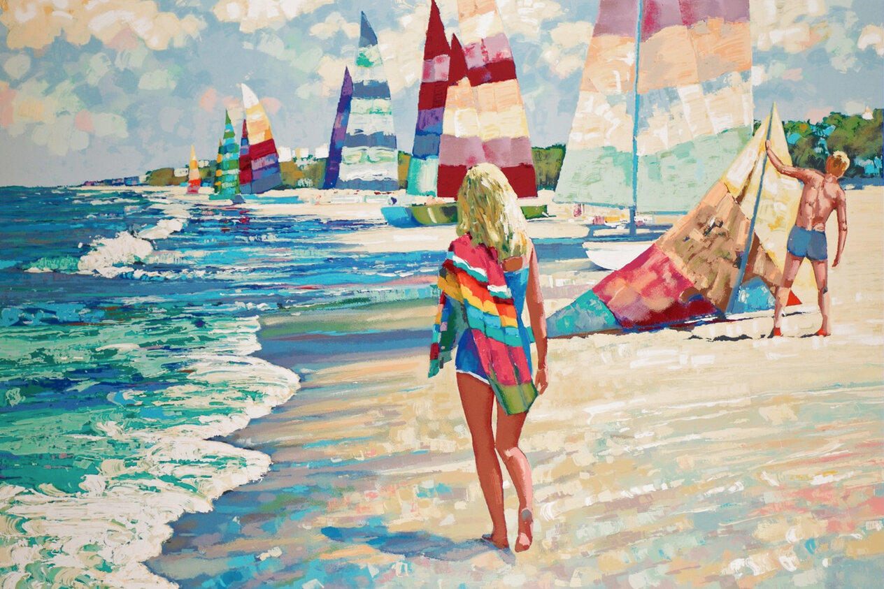 Luminous Beach Limited Edition Serigraph by Howard Behrens - For Sale ...