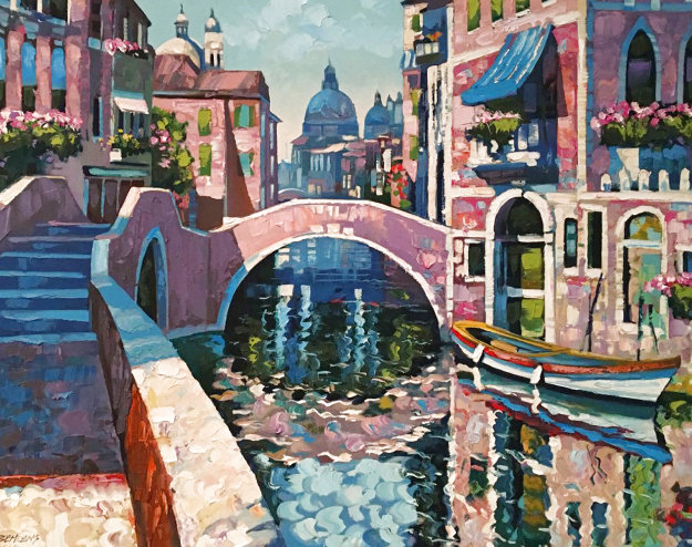 Reflections of Venice 1996 Limited Edition Serigraph by Howard Behrens ...
