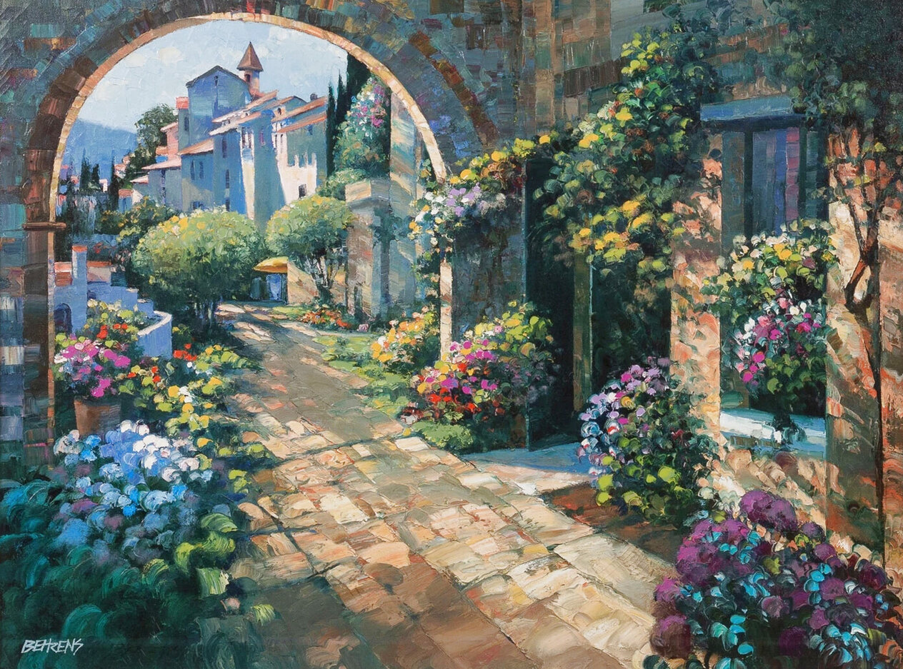 Beyond the Garden Wall Limited Edition Lithograph by Howard Behrens ...