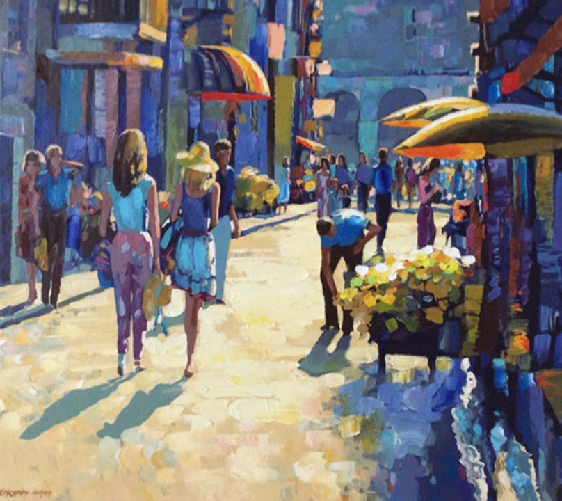 Table for Two by Stephen Bergstrom - For Sale on Art Brokerage