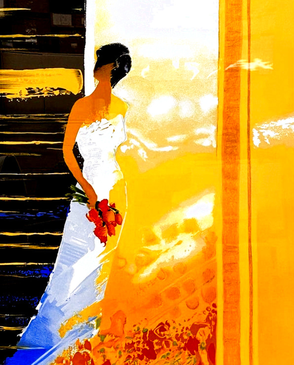 Lumiere 2015 Lithograph 27x22 by Emile Bellet - For Sale on Art Brokerage