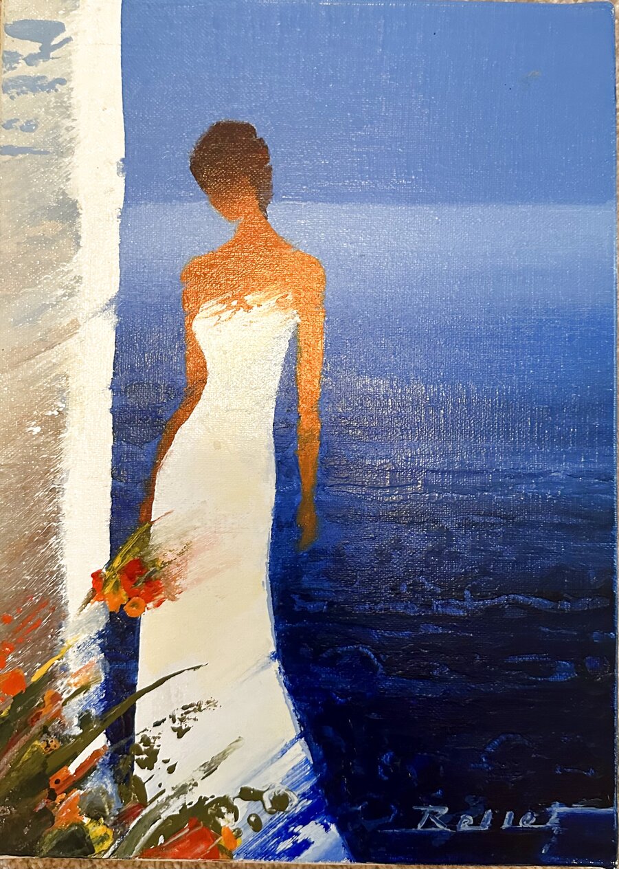 Pensees Bleues 2006 Oil on Canvas by Emile Bellet - For Sale on Art ...