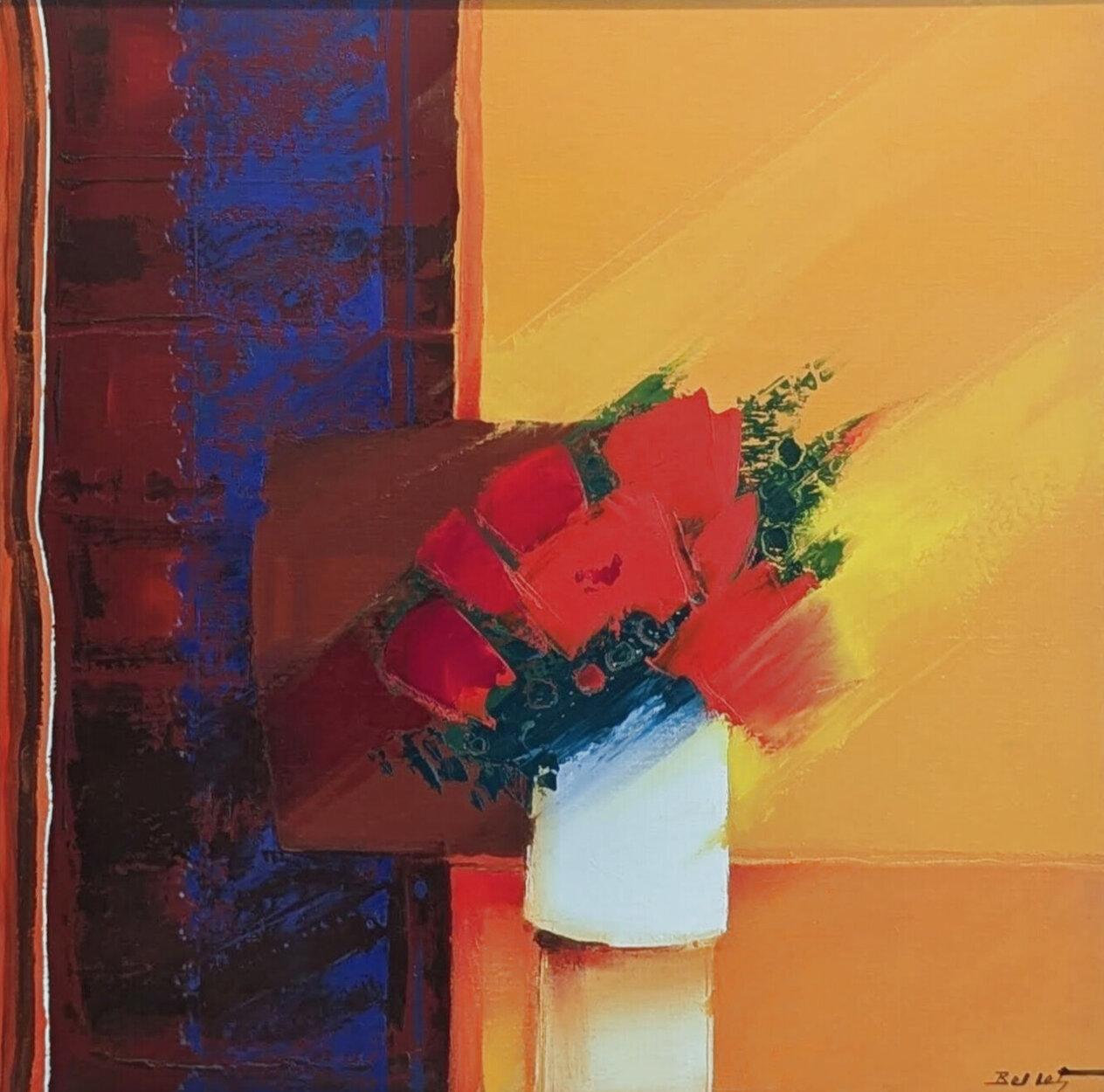 Solaire 2002 Oil on Canvas by Emile Bellet - For Sale on Art Brokerage