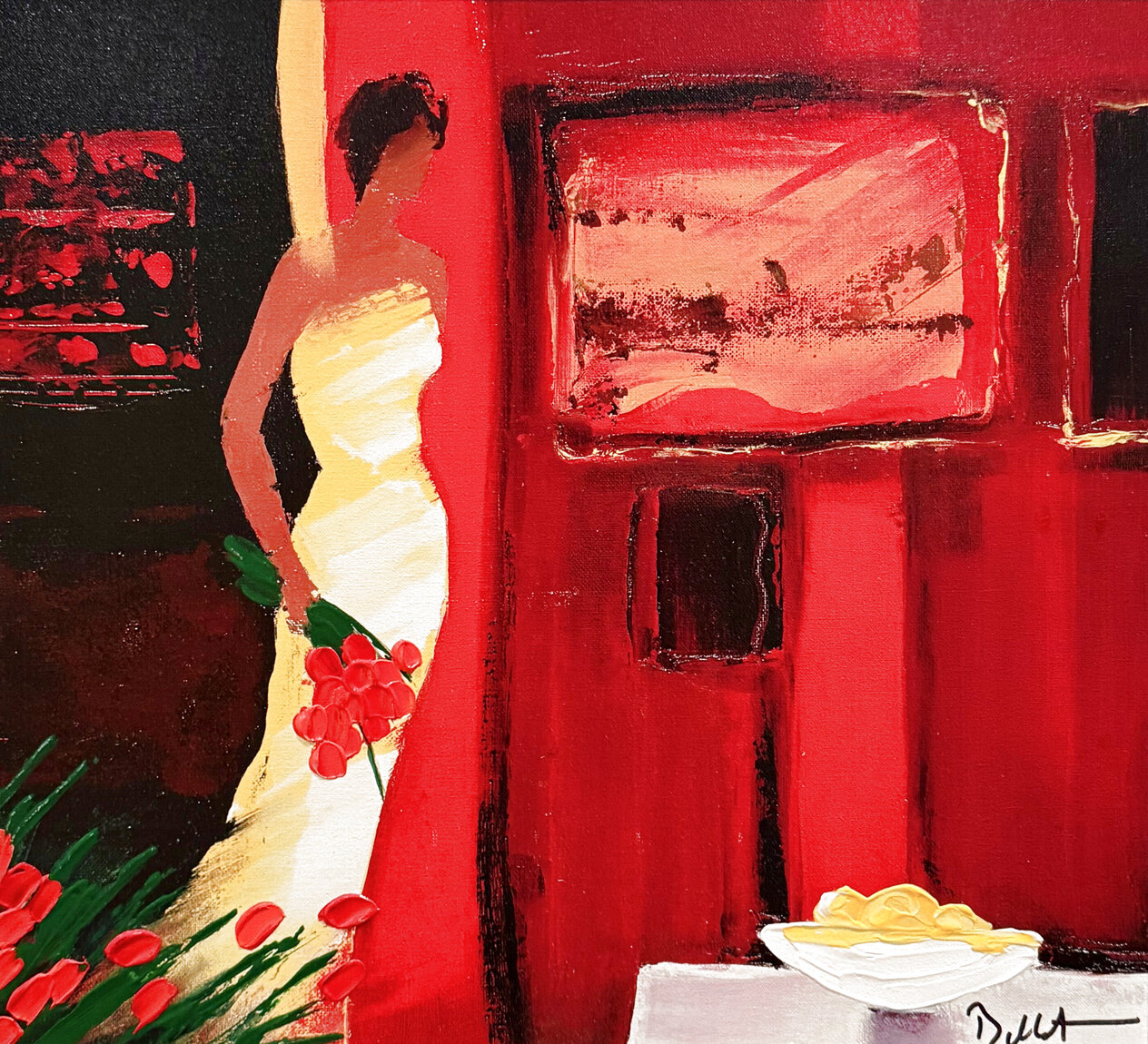 Interior Rouge HC 2004 Framed Limited Edition Embellished Giclee on ...