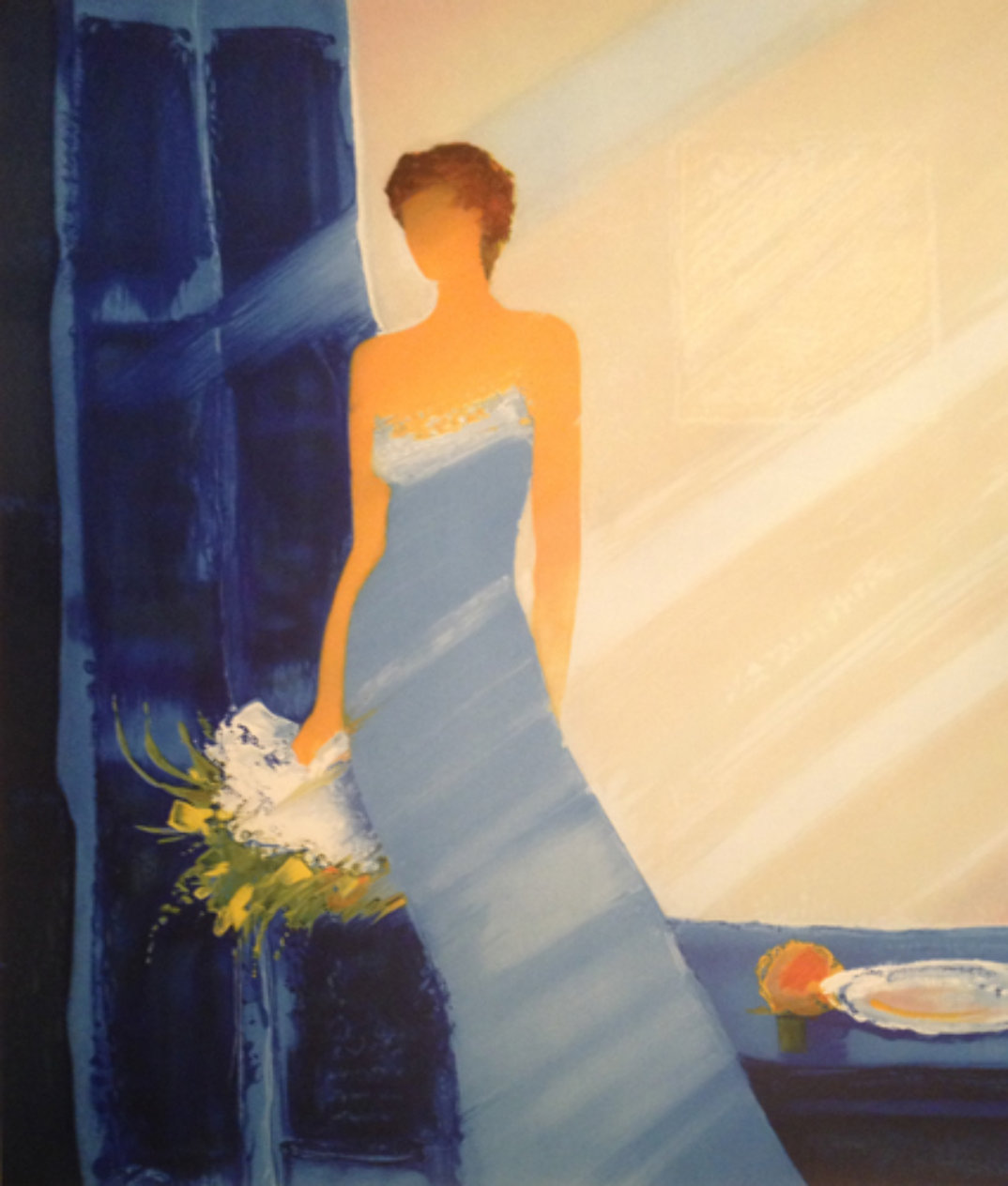 Bleue Embellished by Emile Bellet - For Sale on Art Brokerage