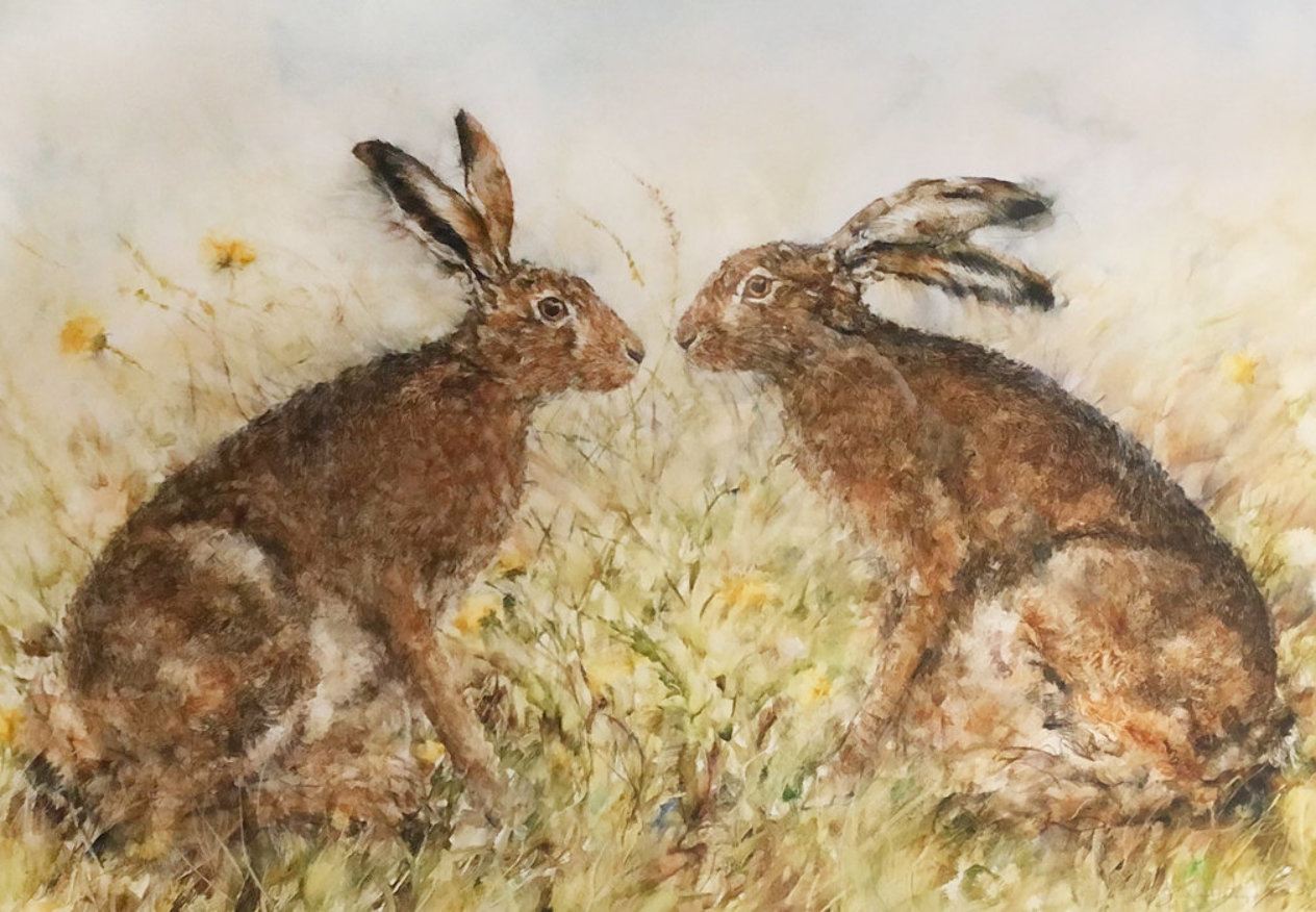 Gary Benfield print, hare, animals, rabbits, giclee by Gary Benfield ...