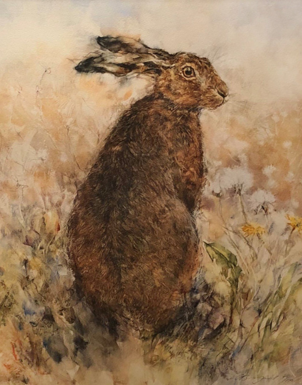 Gary Benfield print, hare, animals, rabbits, giclee by Gary Benfield ...