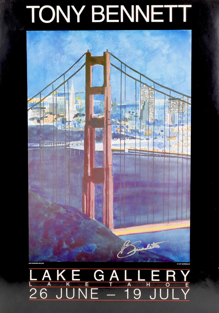 San Francisco Art Poster 1987 by Tony Bennett - For Sale on Art Brokerage