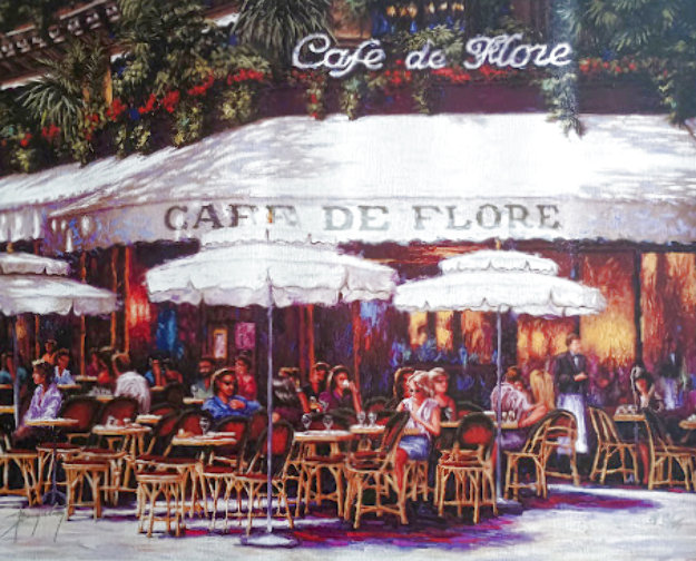 Cafe De Flore AP 2009 Limited Edition Giclee on Canvas by Stephen ...