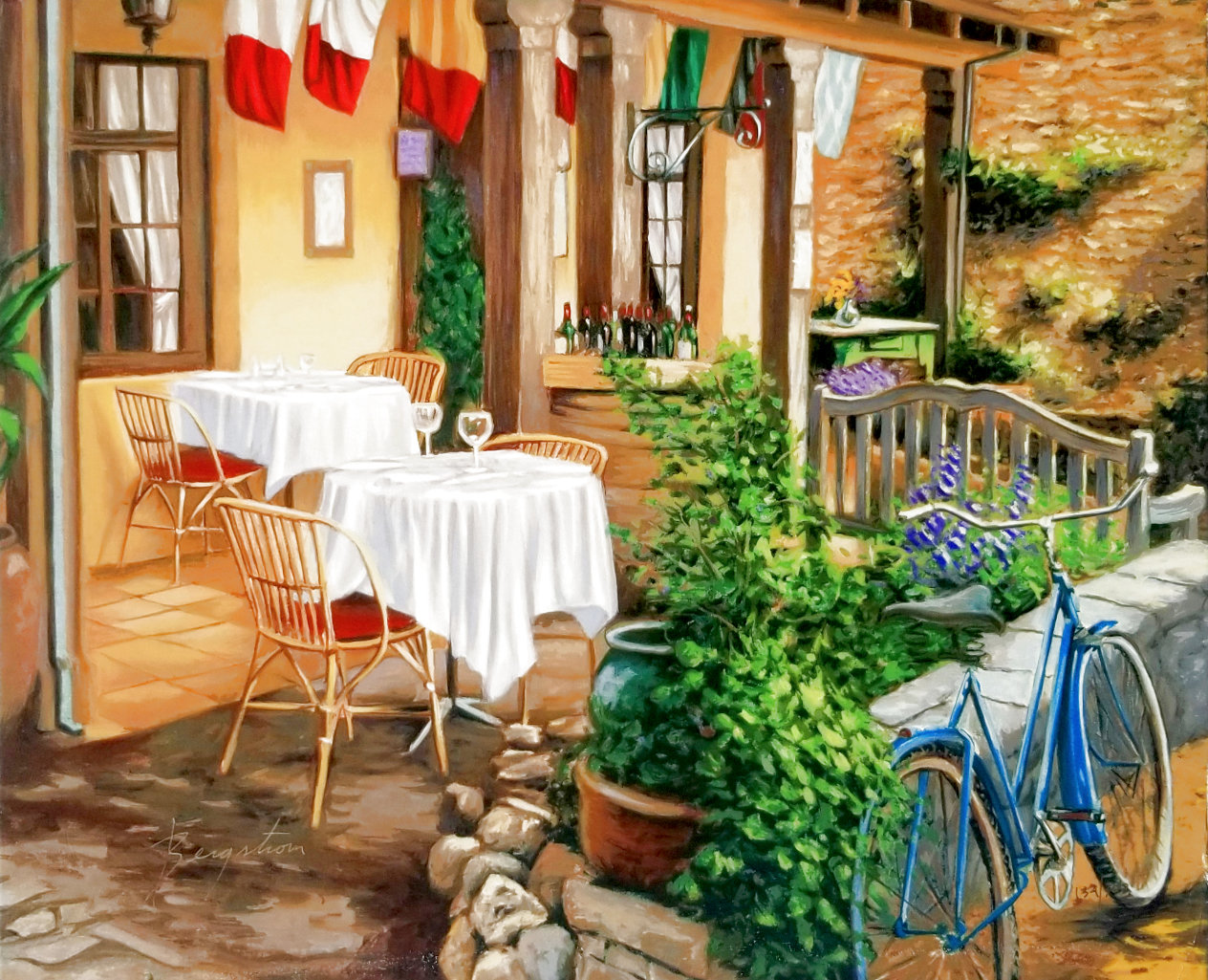 Blue Bicycle Limited Edition Giclee by Stephen Bergstrom - For Sale on ...