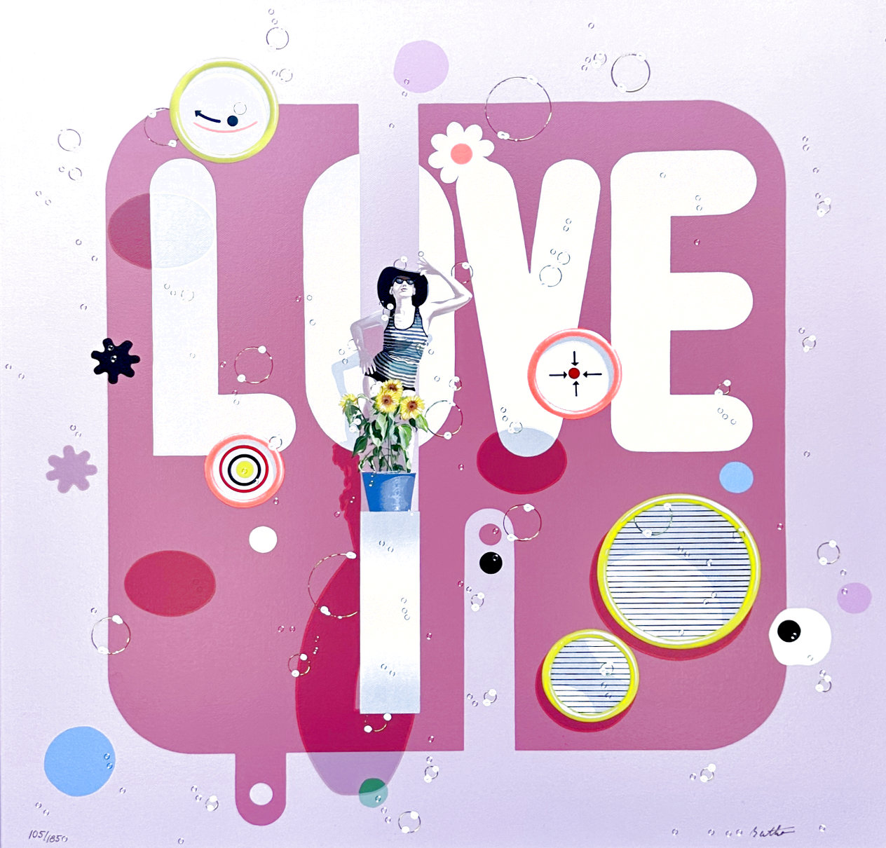 Love 2008 Limited Edition Serigraph on Canvas by Philippe Bertho - For ...