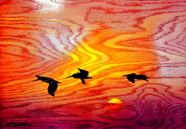 Golden Hour 2023 Oil on Wood by Matt Beyrer - For Sale on Art Brokerage