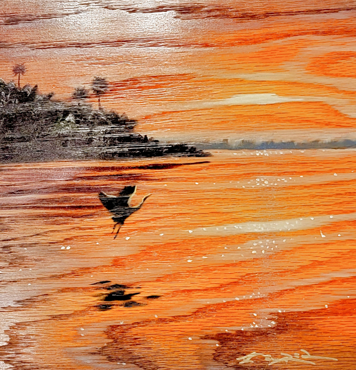 Quiet Flight 2023 Oil on Wood by Matt Beyrer - For Sale on Art Brokerage