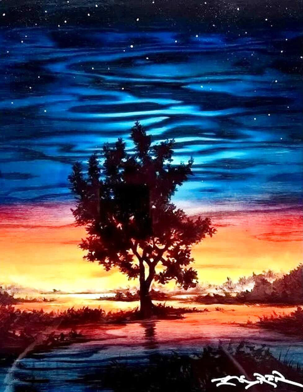 Dusk Till Dawn 2019 Framed Limited Edition Dye Sublimation on Wood 11x9 ...