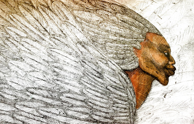 Wings AP 1997 Mixed Media Etching 12x18 by Charles Bibbs - For Sale on ...