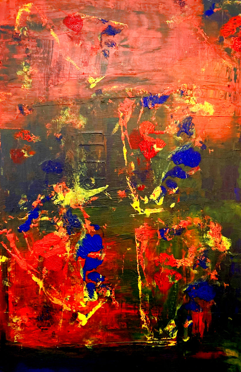 Little Italy At Night 2022 Acrylic on Canvas 36x16 by Frances Bildner ...